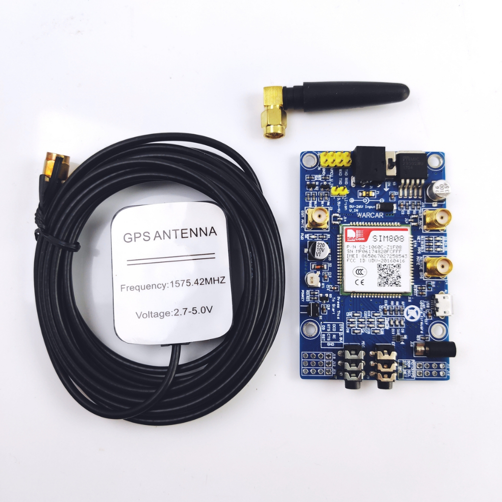 SIM808 WARCRY gsm / gps / gprs module with Active Antennas Compatible for Arduino/Rpi/esp32 ...