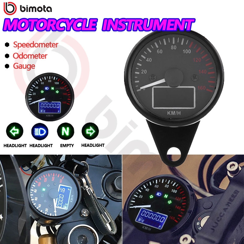 Bimota Motorcycle Speedometer Digital Lcd Odometer Gauge Multi-Function ...