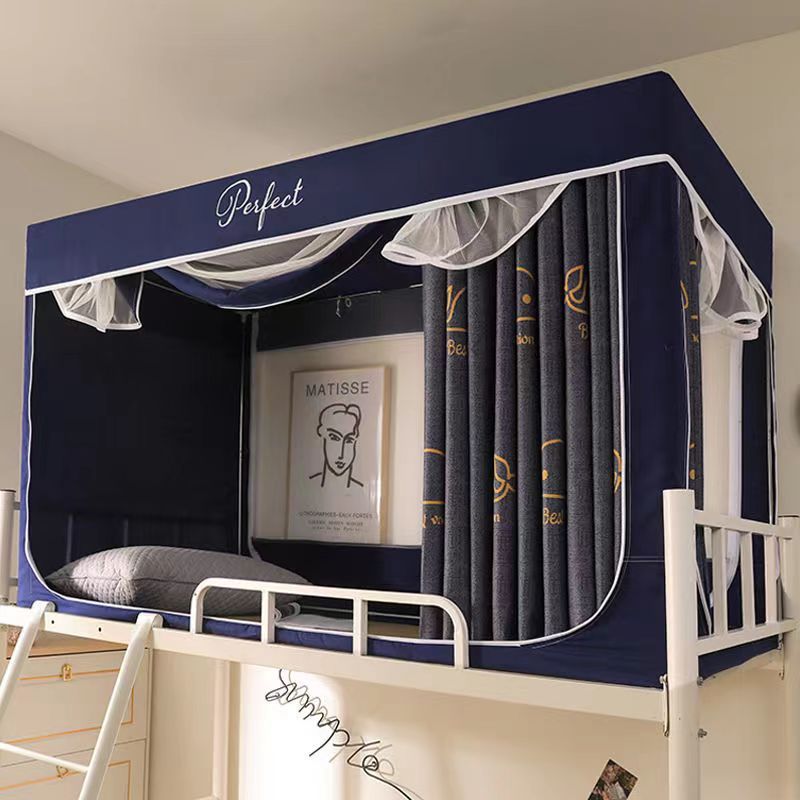 Double deck curtain mosquito net dormitory curtain bedroom thickened ...