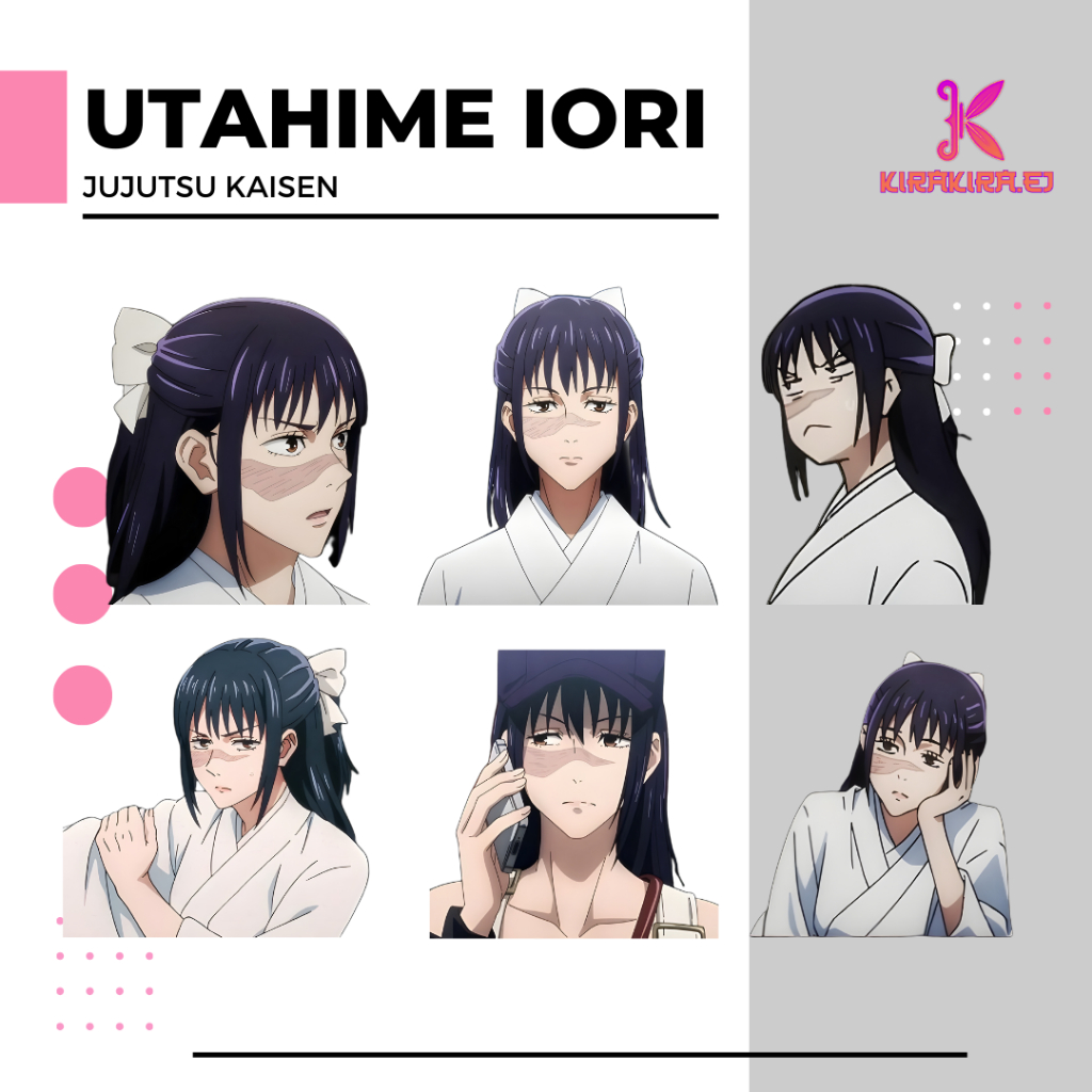 STICKER Utahime Iori Jujutsu Kaisen Waterproof Vinyl Anime Sticker ...