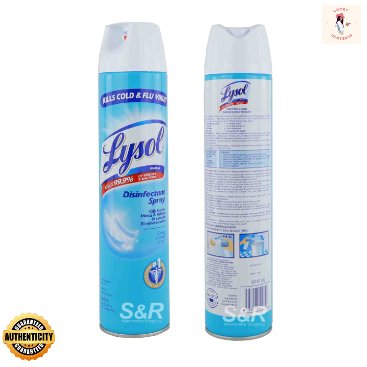Lysol Disinfectant Spray Crisp Linen 510g | Shopee Philippines
