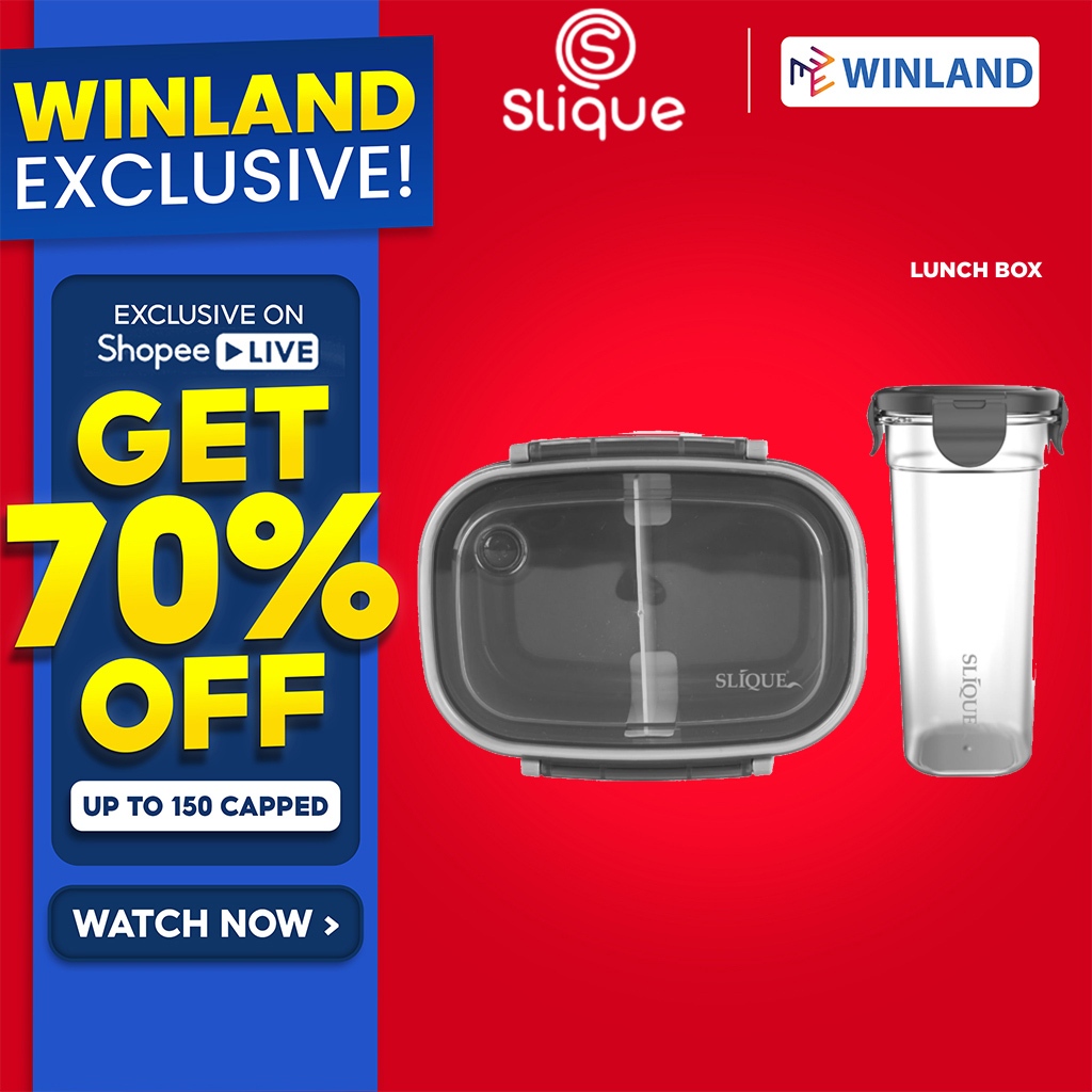 Slique Premium Lunch Box Food Container Storage 700ml & Tumbler 500ml ...