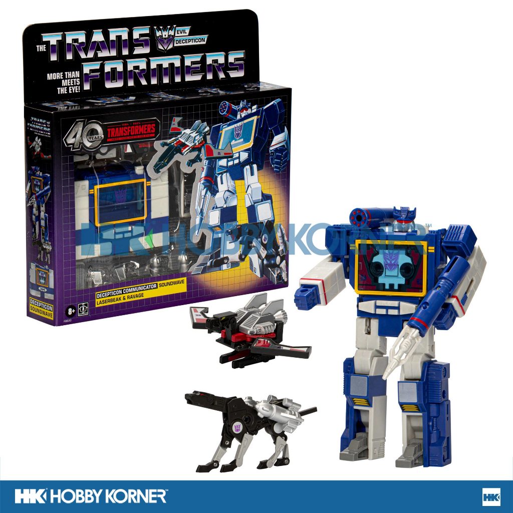 (IN STOCK) HASBRO Retro 40th Anniversary Soundwave, Laserbeak & Ravage ...