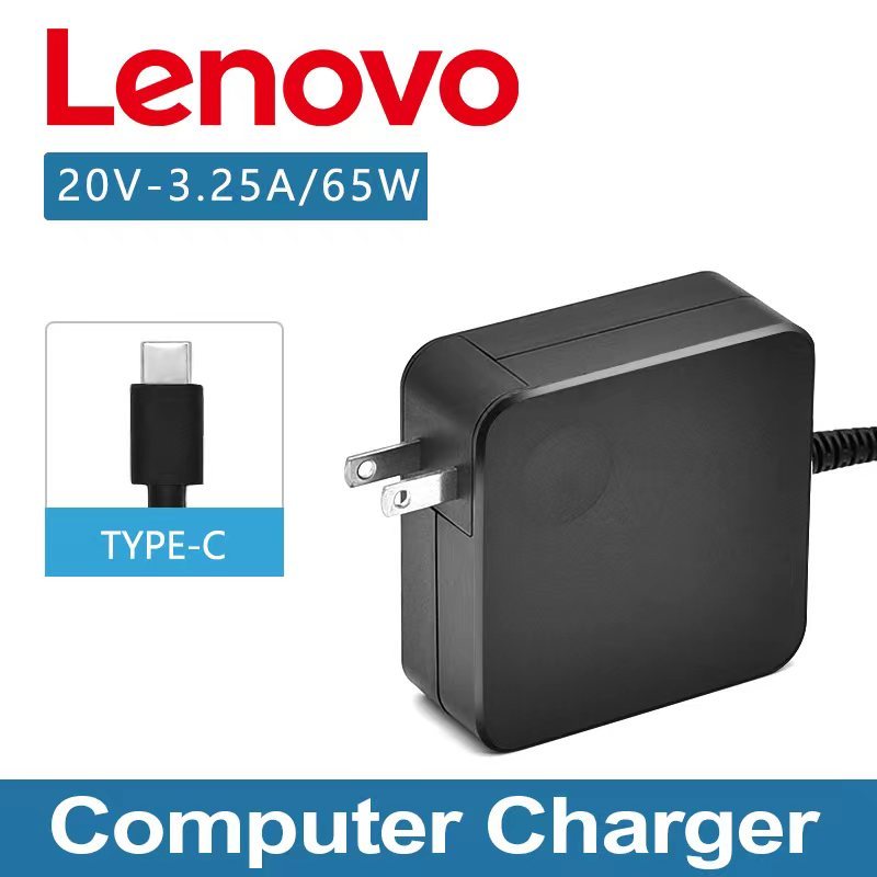 Lenovo Charger Type C 65W 20V 3.25A For T480 E480 T580 E485 E580 ...