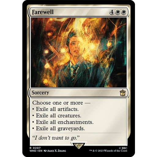 Farewell Rare Universes Beyond: Doctor Who Magic the Gathering TCG ...