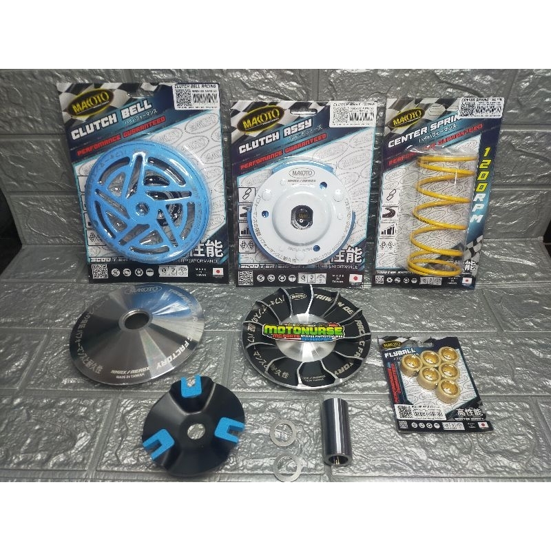 PULLEY CVT SET AEROX NMAX V1 V2 MAKOTO FULL CVT SET | Shopee Philippines