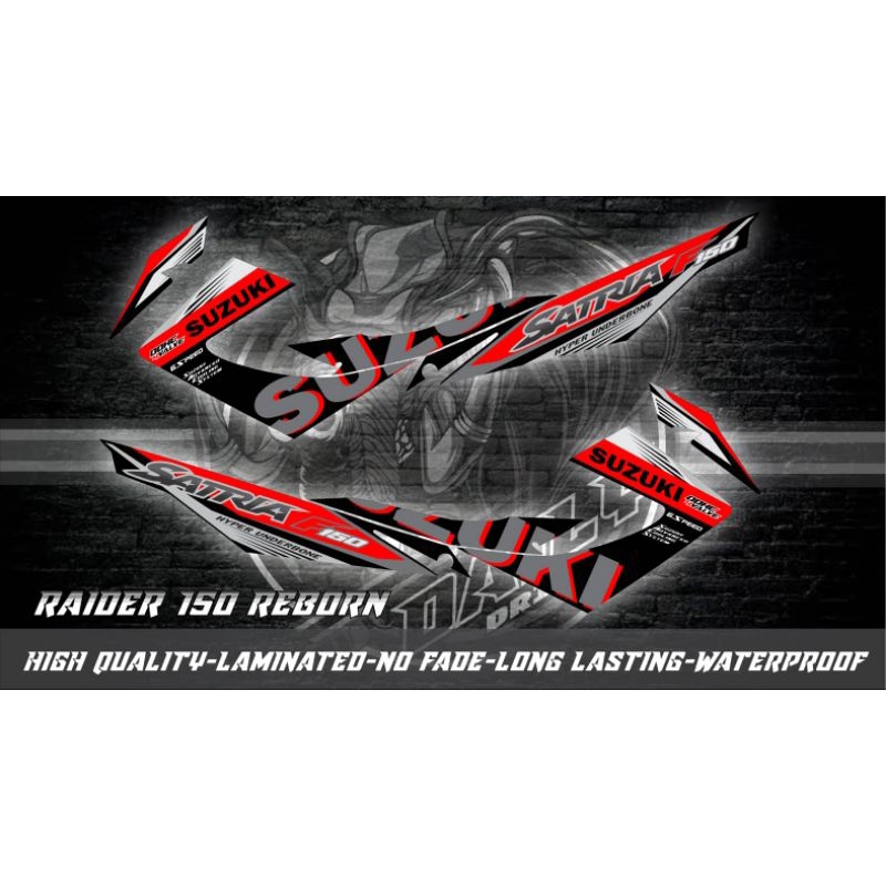SUZUKI RAIDER 150 REBORN NEW DECAL DESIGN | Shopee Philippines
