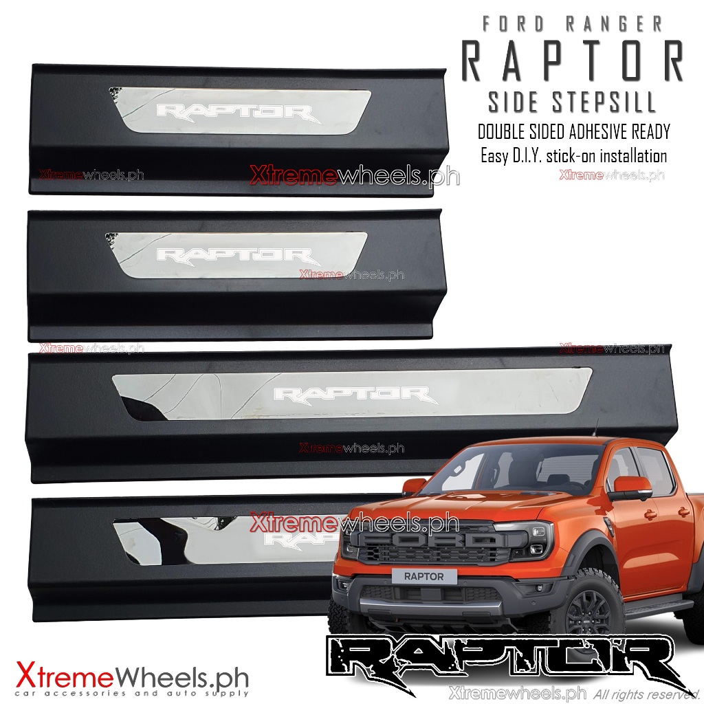 Ford Raptor 2018 - 2025 Thick 4pcs Side Door Stepsill / Step Sill ...