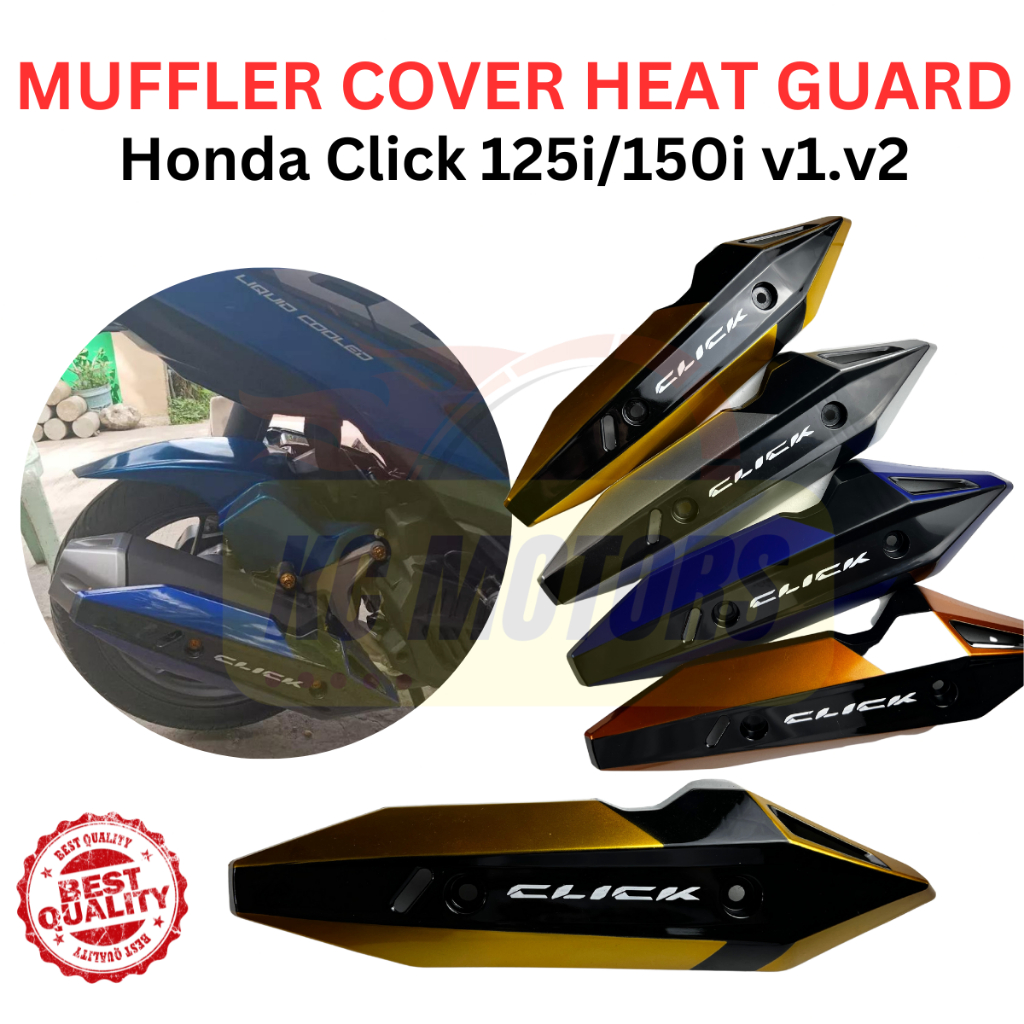 Honda Click V2/V3 150i/125i Heat Guard/ Muffler protector/ Double Color ...