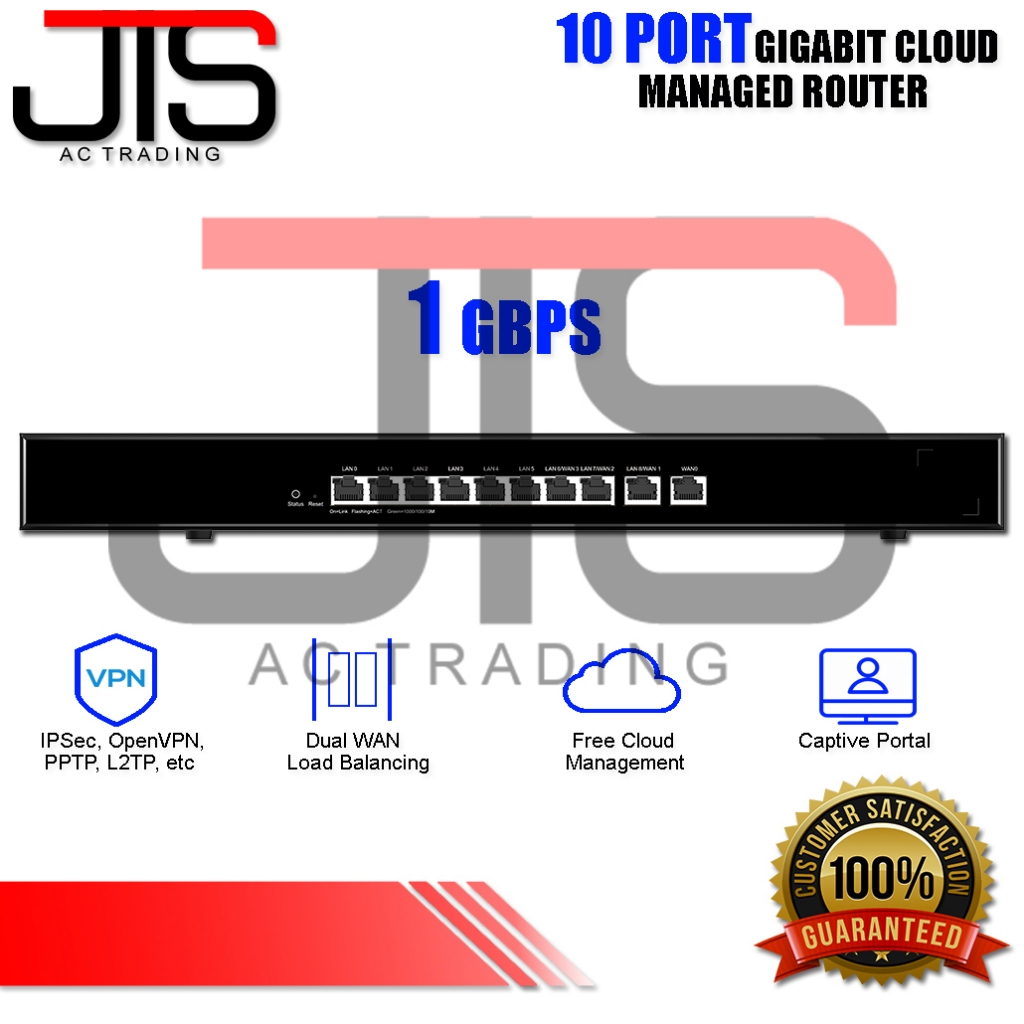 EG210G-E 10-Port Gigabit Cloud Managed Router | Shopee Philippines
