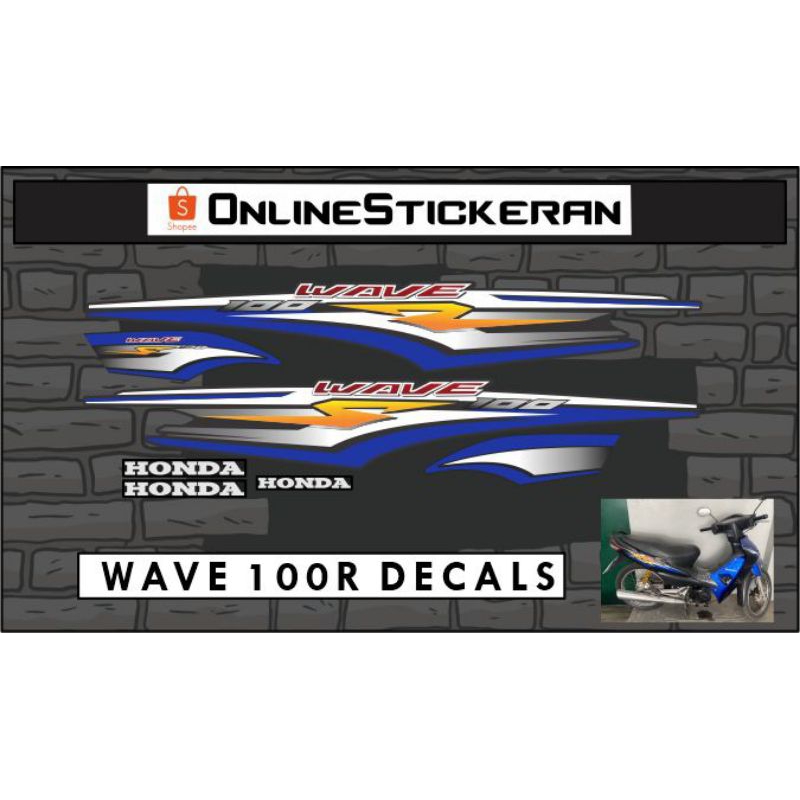 Honda Wave 100R Decals | Shopee Philippines