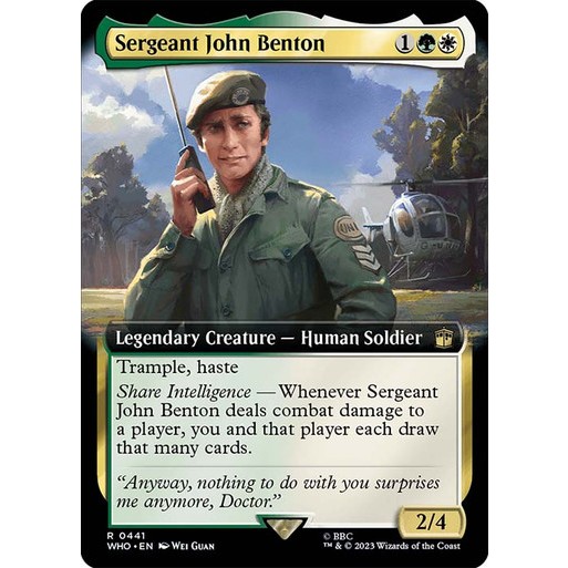 Sergeant John Benton Rare Universes Beyond: Doctor Who Magic the ...