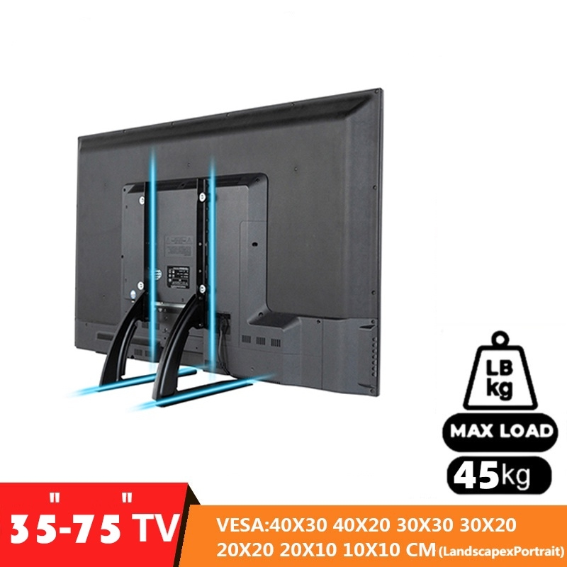 Universal 15-75 LCD TV Screen Stand Base Stand, Adjustable Display ...