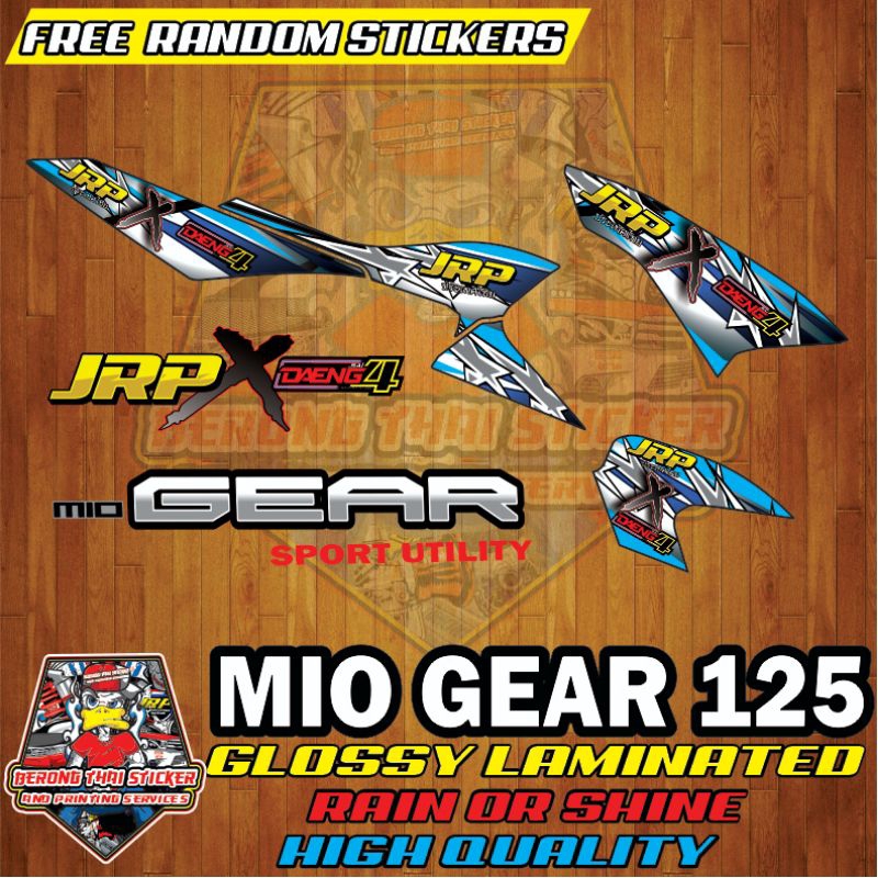 Mio Gear 125 Jrp x Ds4 Decals free sticker | Shopee Philippines