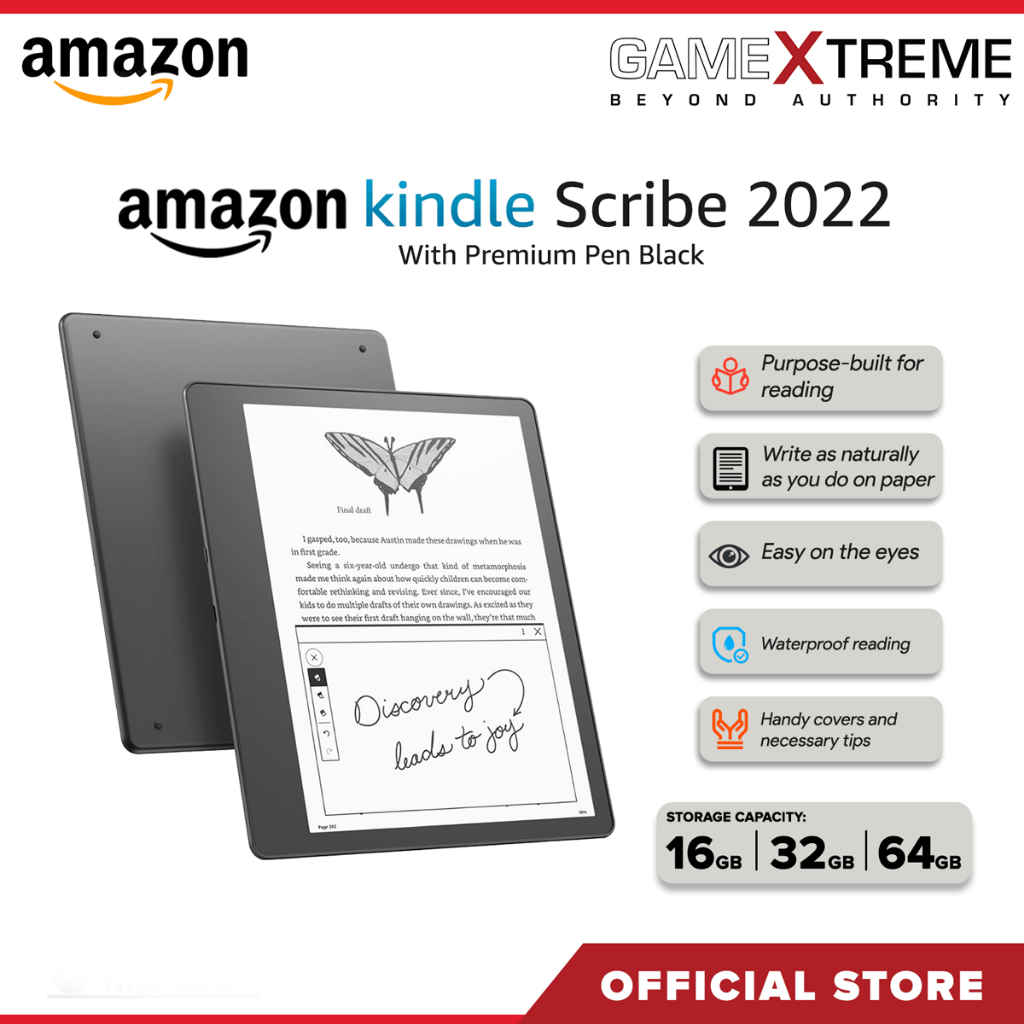 Amazon Kindle Scribe 2022 With Premium Pen Black | Shopee Philippines