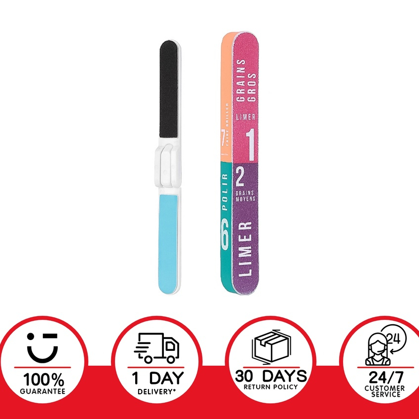 Miniso Miniso Multi-Purpose Nail Files (Pack Of 2) - Nail Polish Sand ...