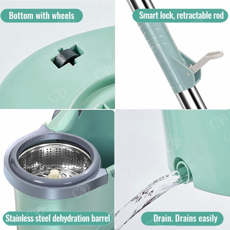 CD Mop with Spinner Heavy Duty Mop for Floor Cleaning Tornado Mop ...