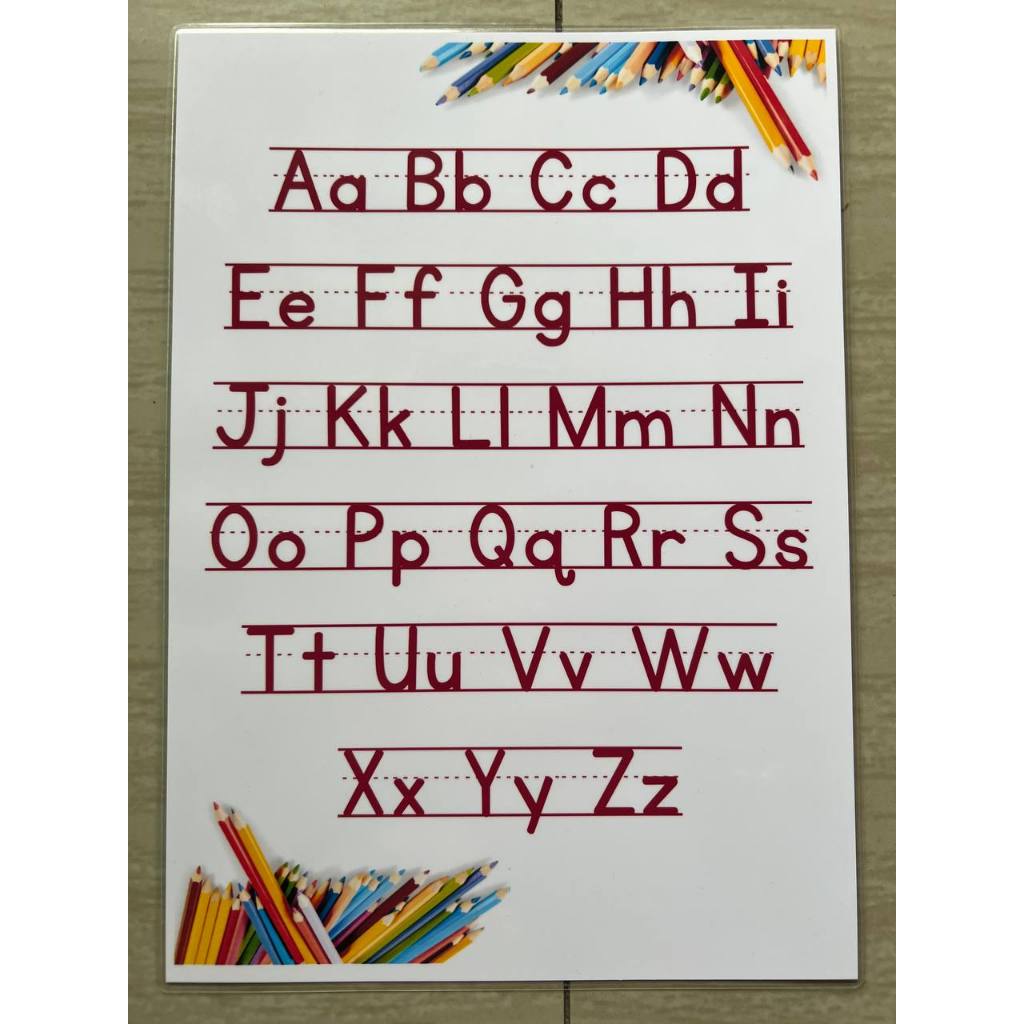 Educational learning materials for kids Laminated A4 Size Chart ...