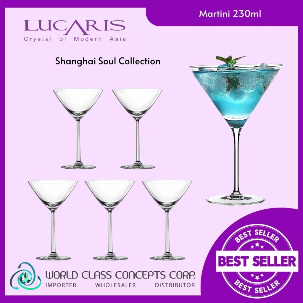 Lucaris Glassware Shanghai Soul Martini Wine Champagne Drinking Glass ...