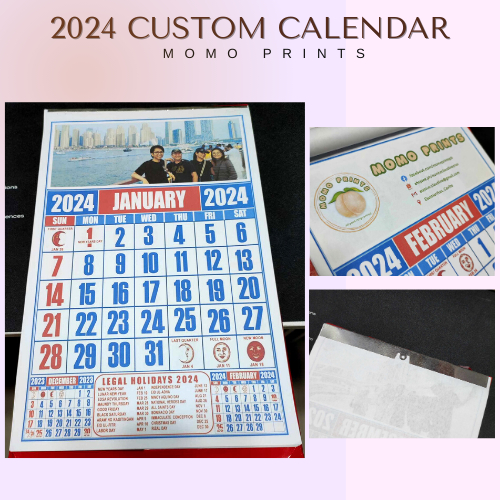 FREE LAYOUT 2024 Custom Commercial Calendar giveaway personalized - NO ...