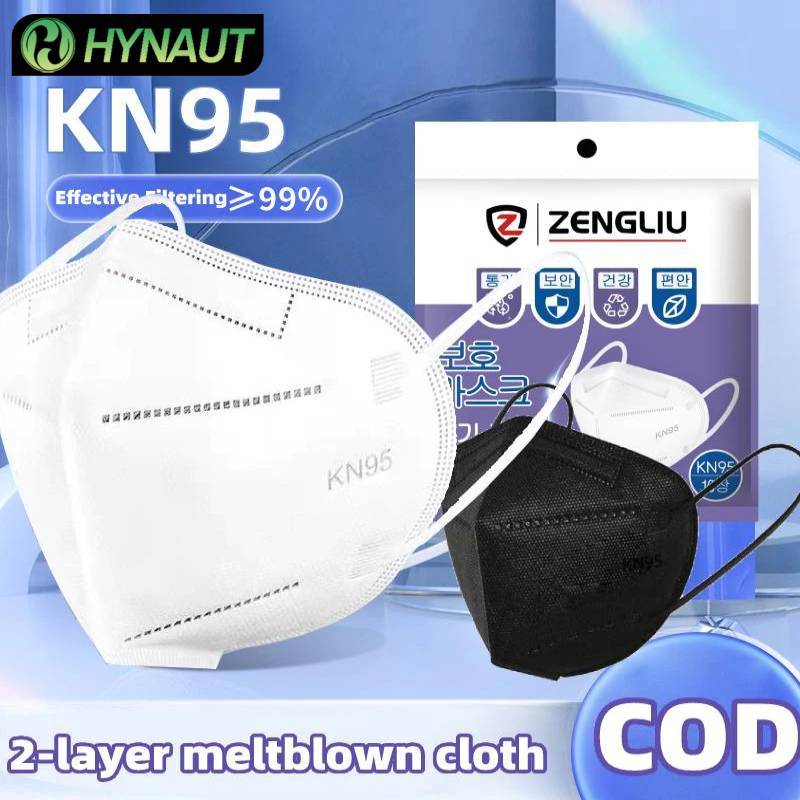 Hynaut Kn95 Face Mask Anti-Dust Anti-Haze 50 Pcs 5 Layers Protective ...
