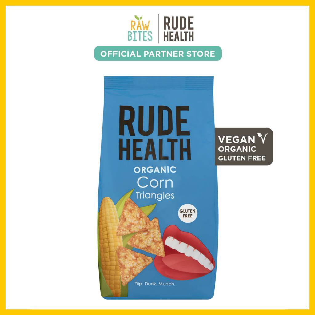 Rude Health Corn Triangles 100g (Gluten Free, Organic, Vegan) | Shopee ...