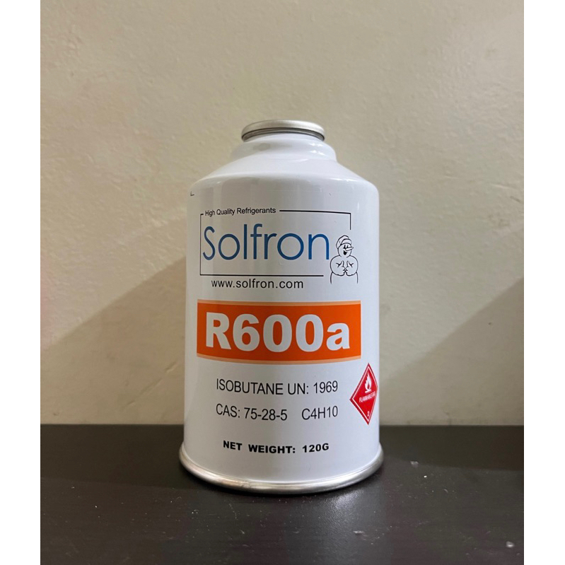 Solfron Refrigerant 600a 120g in Can | R600a Orig | Shopee Philippines