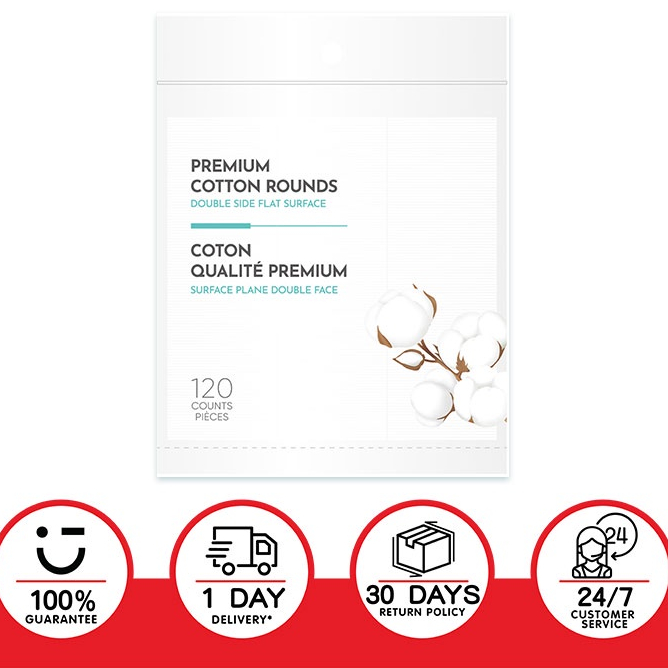 Miniso Premium Soft Cotton Rounds 120 Count | Shopee Philippines