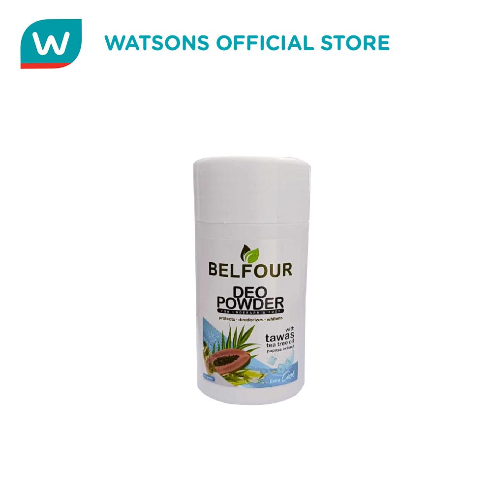 BELFOUR Deo Powder for Underarm & Foot Extra Cool 50g | Shopee Philippines