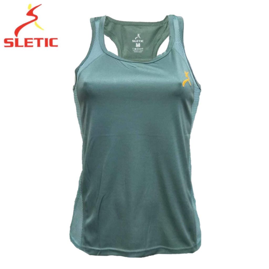 SLETIC Women's plain Breathable Freely racer back dryfit Sports Wear ...