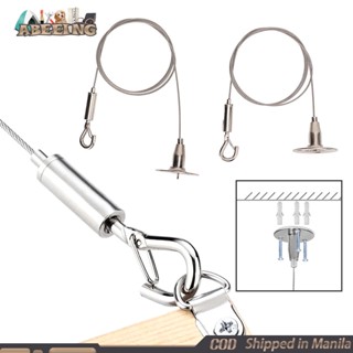 2Pcs Adjustable Hanging Wires Ceiling Sign Hanger Billboard Wire Rope ...