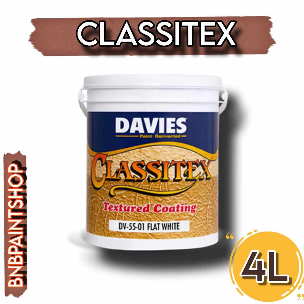 Davies Classitex Acrylic Textured Coating Waterbased 4 Liters Flat ...