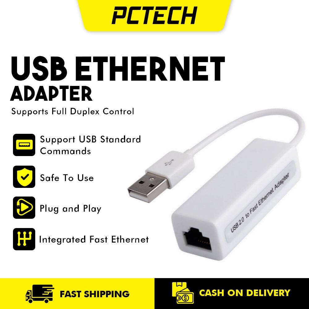 Popcorn USB 2.0 To Ethernet Adapter Rj45 Lan Networks Card For Android ...