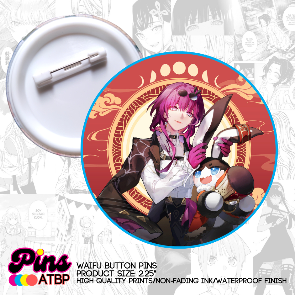 Kafka Honkai Star Rail Anime 2.25" Waifu Button Pin - Pins ATBP ...