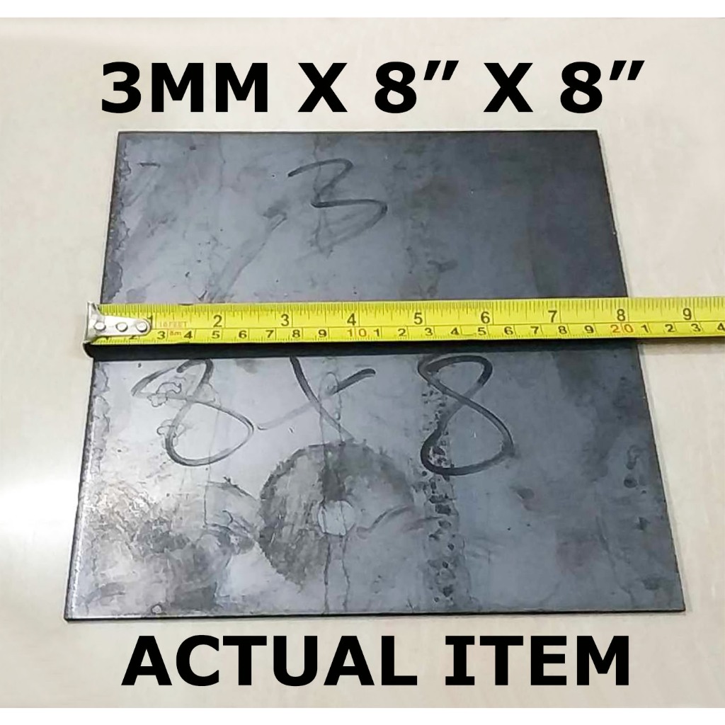MS BASE PLATE 3MM X 8" X 8" MILD STEEL ...