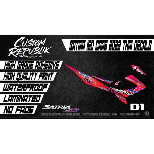 Suzuki Raider Satria 150 Carb 2023 Thai Decals Set | Shopee Philippines