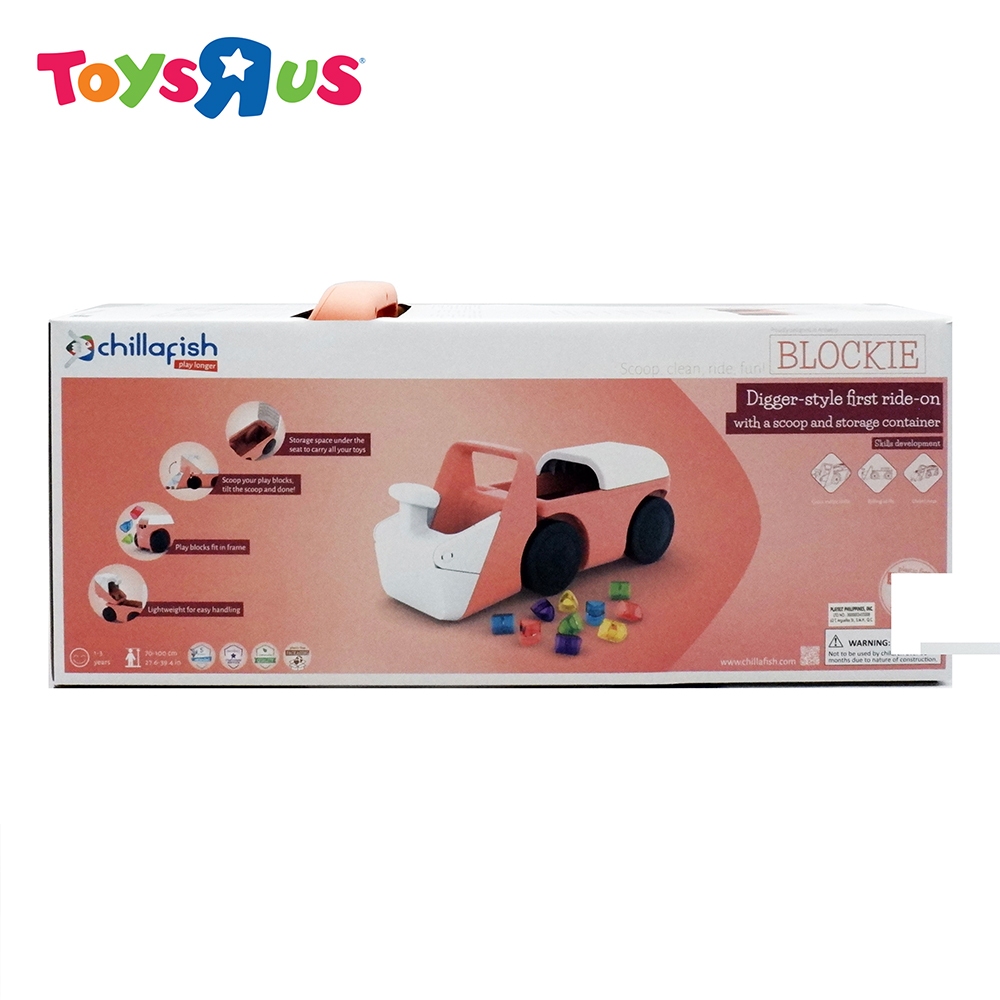 ChillaFish Blockie Ride-On with Scooping Container (Pink) | Shopee ...