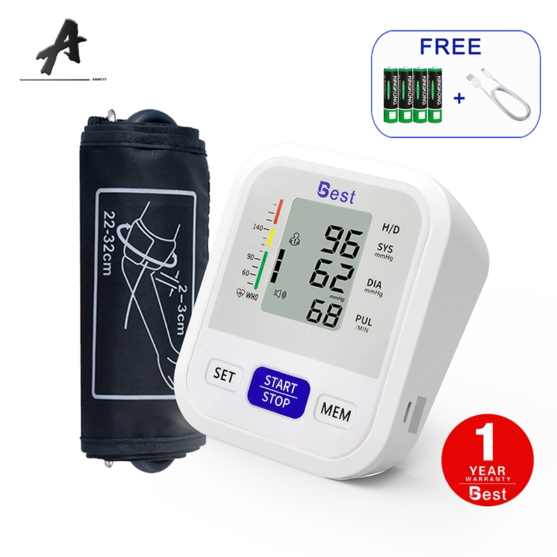 Fully automatic Electronic BP Blood Pressure Monitor Arm type | Shopee ...