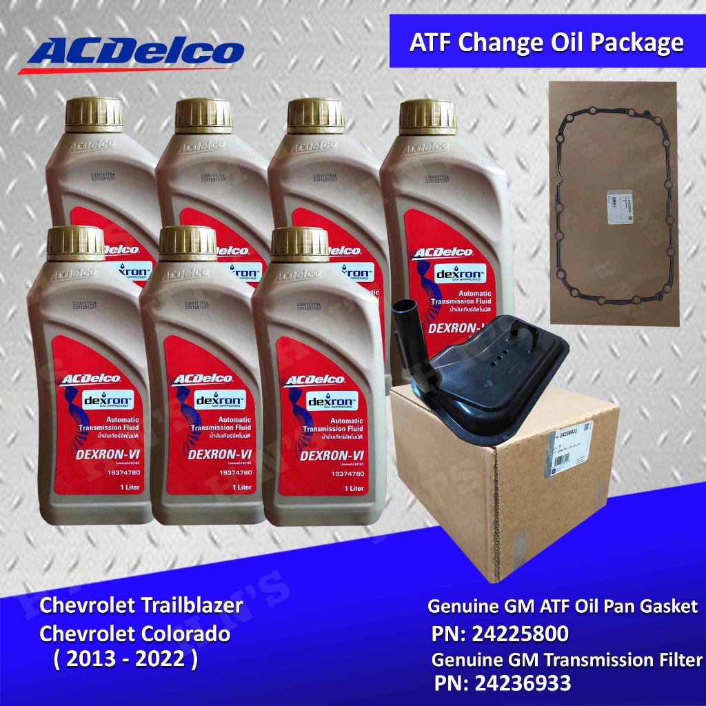 ACDelco Dexron VI ATF Automatic Transmission Fluid Oil Change Bundle ...