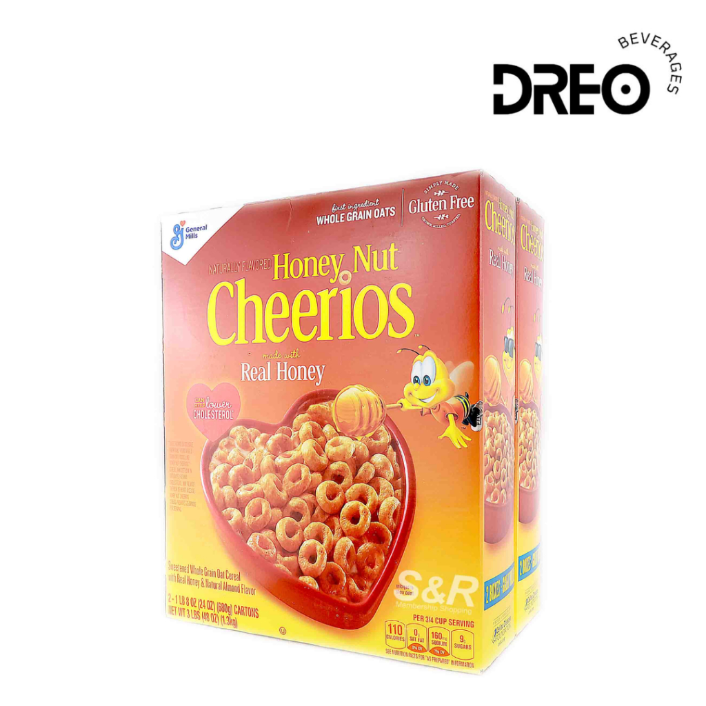 General Mills Cheerios Honey Nut Whole Grain Oat Cereal 2 Boxes