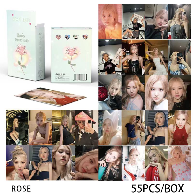 50/55pcs/box EN Twice Straykids IVE BINI Laser Cards Holographic BP ...