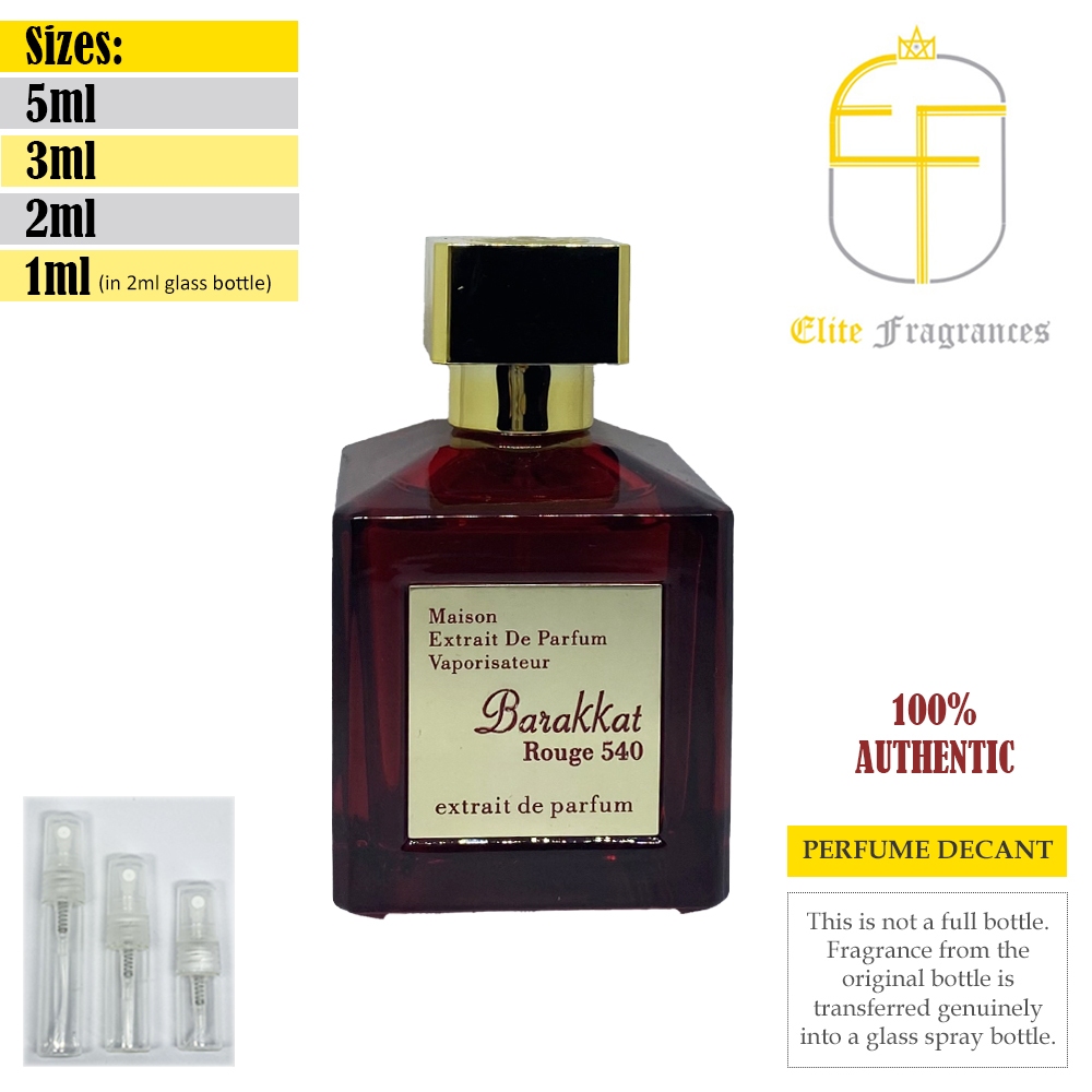 DECANT Barakkat Rouge 540 Extrait (MFK BR540 alternative) | Shopee ...