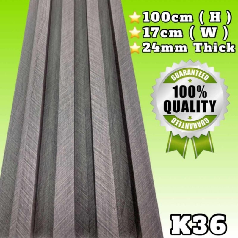 WPC Wood Cladding / Flutted Wall Panel Walldecor Waterproof made with ...