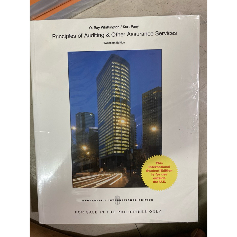 Principles of Auditing & Other Assurance Services twentieth edition ...