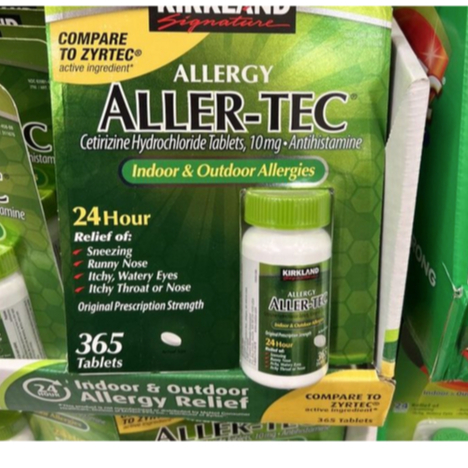 SALE Kirkland Aller-tec for Allergies, from USA, exp 12/30/2025 ...