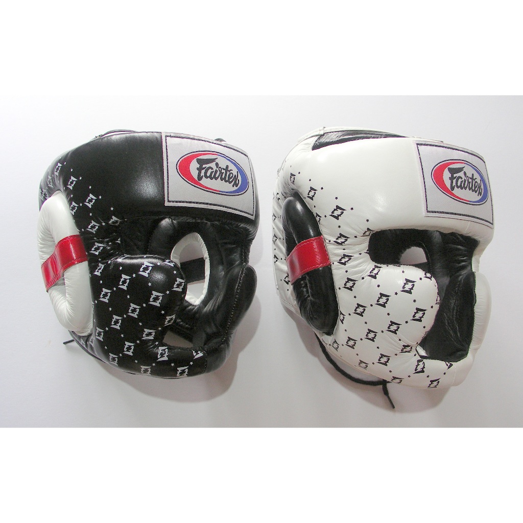 Fairtex HG10 Super Sparring Muay Thai Head Gear Head Guard Black and ...