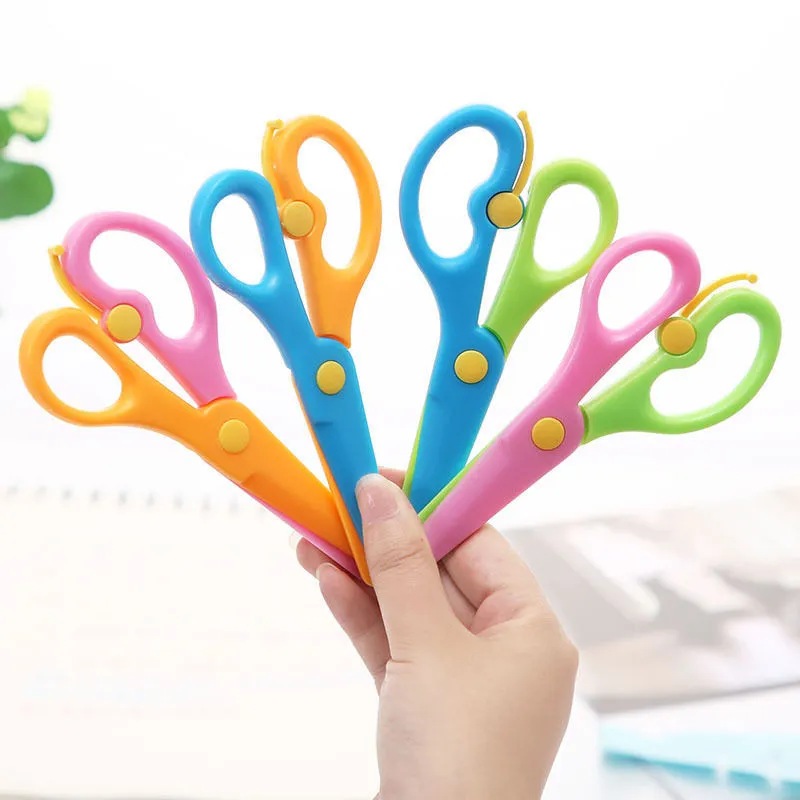 Camudy Multicolor Children Safety Scissors Handmade DIY Design Kids ...