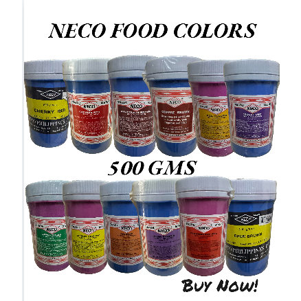 NECO FOOD COLORS 500gms (Powder) | Shopee Philippines