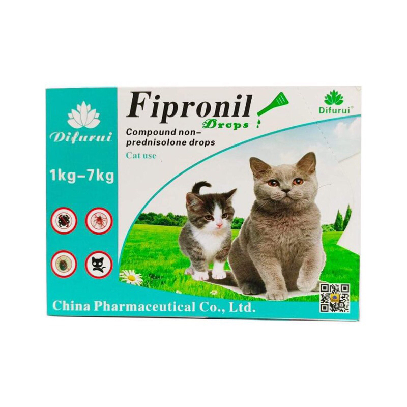 Fipronil Drops Spot-on Flea & Tick Treatment for Dogs & Cats - Sold per ...