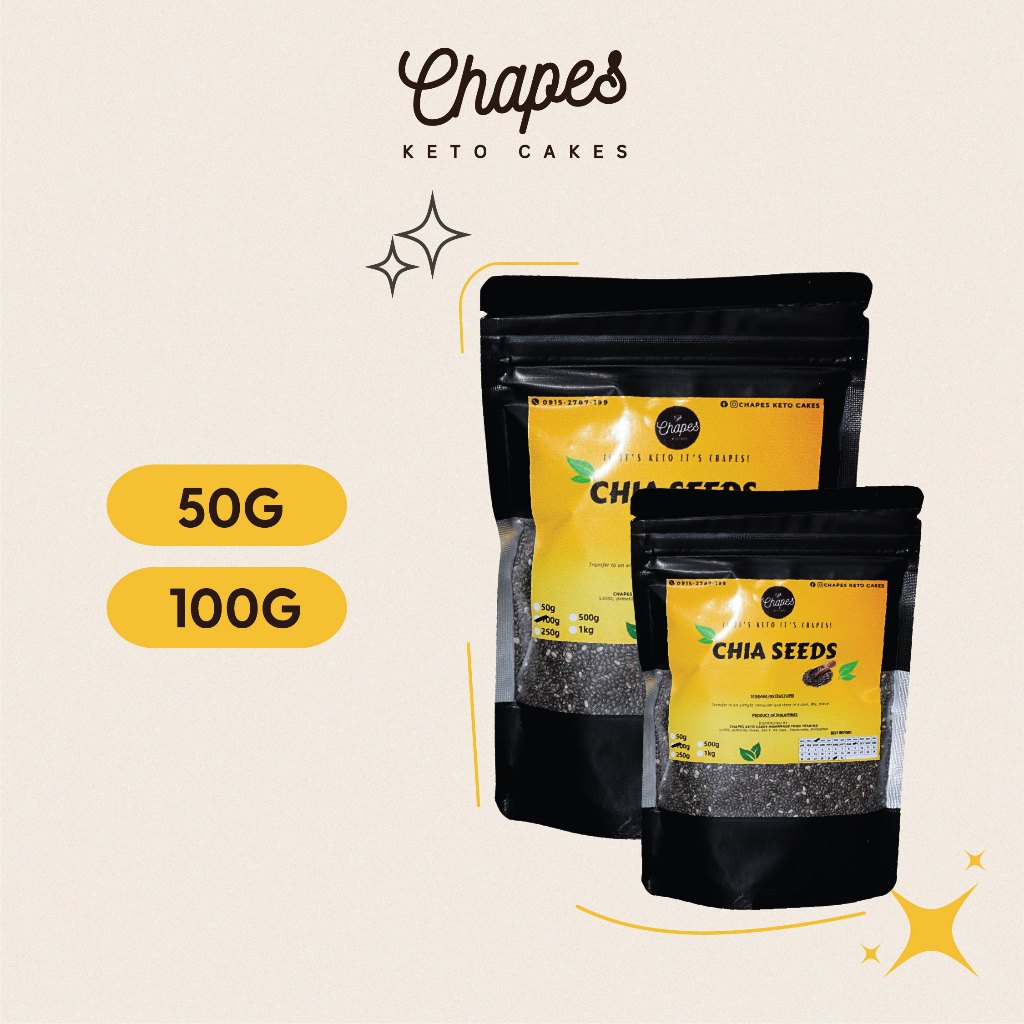Chapes Keto Snacks 100% Organic Chia Seeds | Shopee Philippines